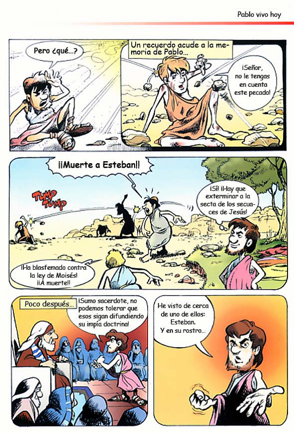 VIVAMOS LOS ESCRITOS DE PABLO: Comic: LA EVANGELIZACIÓN DE PABLO