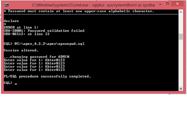 nanosolver: Change Oracle APEX Admin Pasword