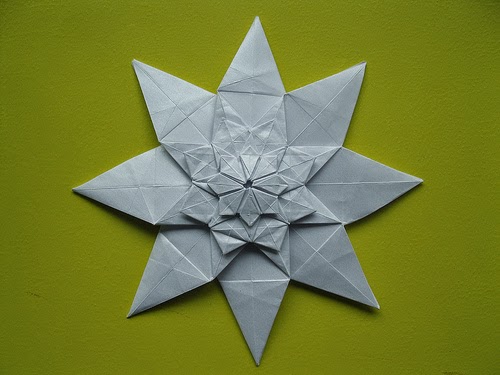 origami shuriken 8 point ~ easy origami instructions for kids crafts