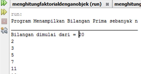 Menampilkan Bilangan Prima antara 1 - N || Pemograman Java ~ Teknik ...
