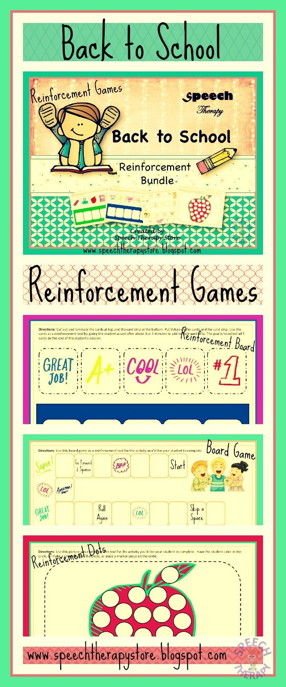 Speech Therapy: Back to School SALE!