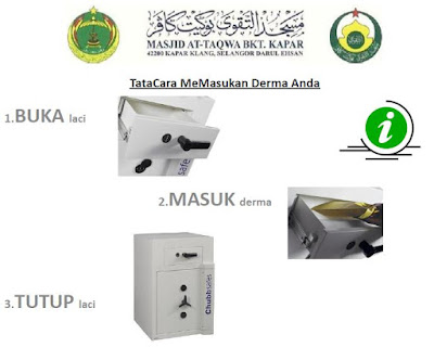 MASJID AT-TAQWA BUKIT KAPAR: Tabung Derma Baru Masjid