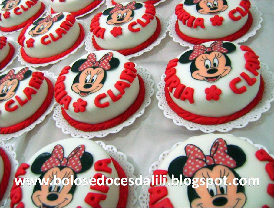 Bolos e Doces da Lili: Mini Bolo Minnie