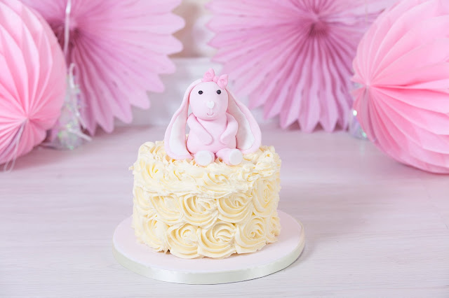 pink bunny cake smash - cake smash photoshoot - bella photography fife ...