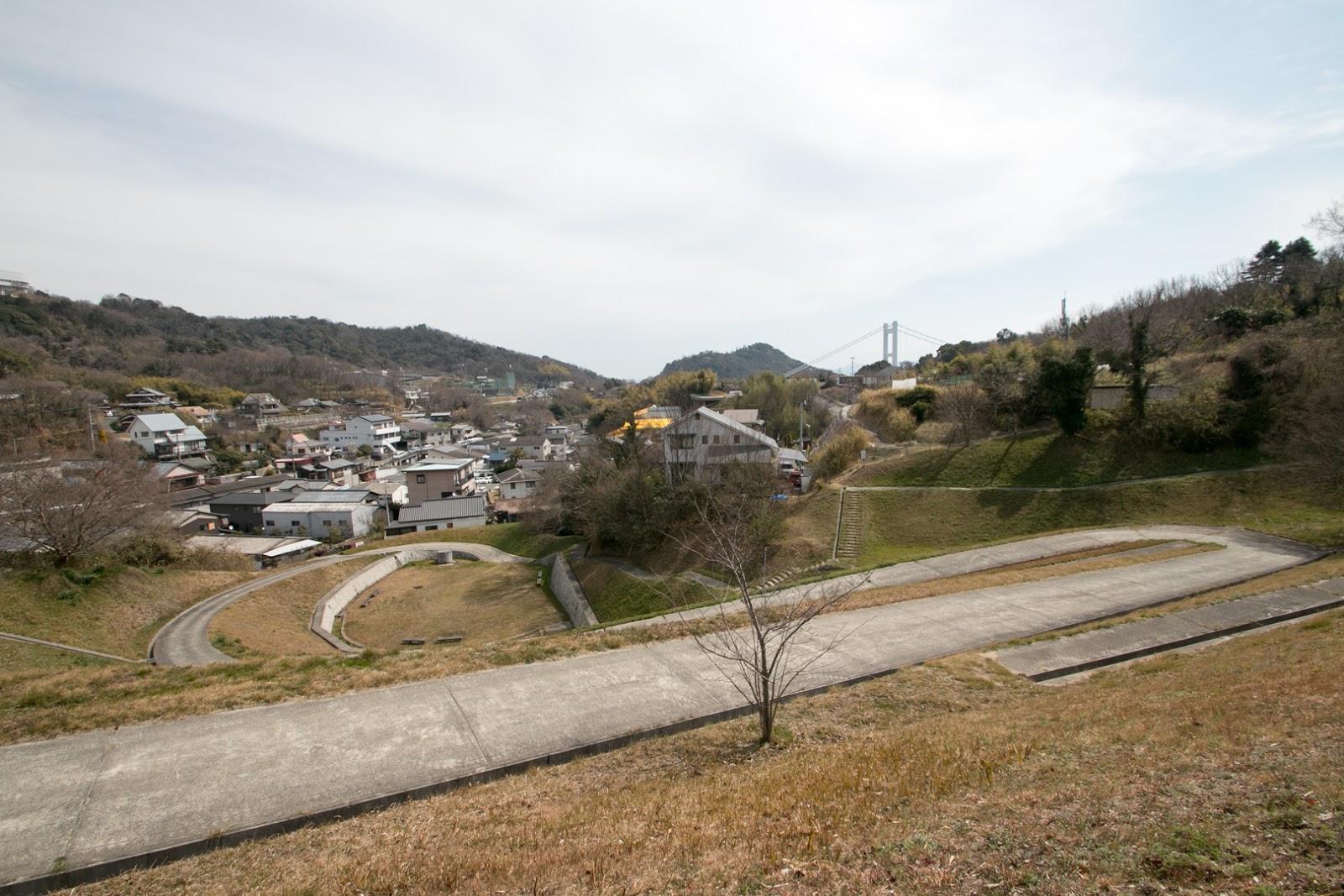 Shimotsui Castle -Castle looking down straight and bridge- | Japan ...