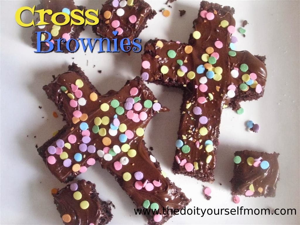 The Do-It-Yourself Mom: Homemade Easter Treats: DIY Cross Brownies