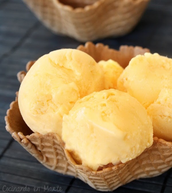 Cocinando en Marte: Helado de mango