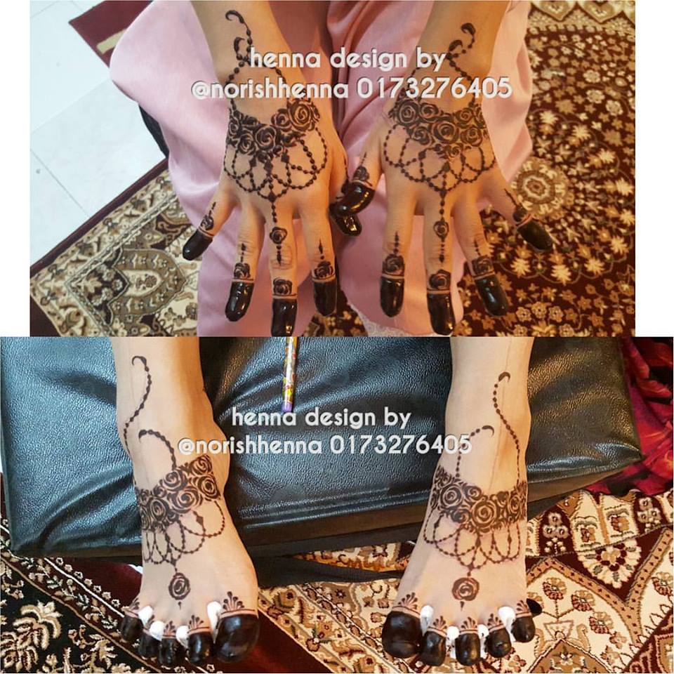 PERKHIDMATAN UKIRAN INAI PENGANTIN: Corak Inai di Tangan 2016