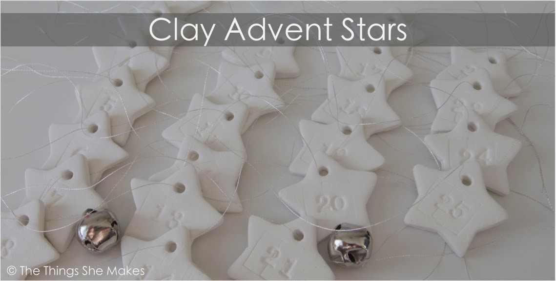 Clay Star Advent Garland | The Things She Makes