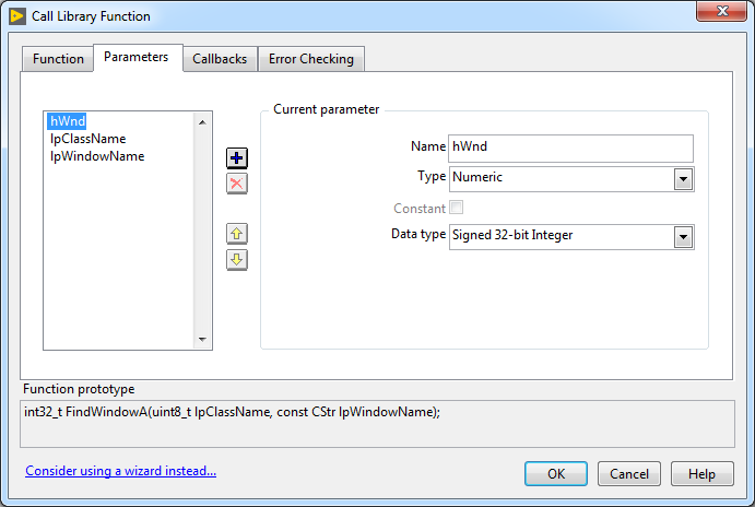 LabVIEW Materials, Tips and Tricks: Get Window Handle reference using windows API