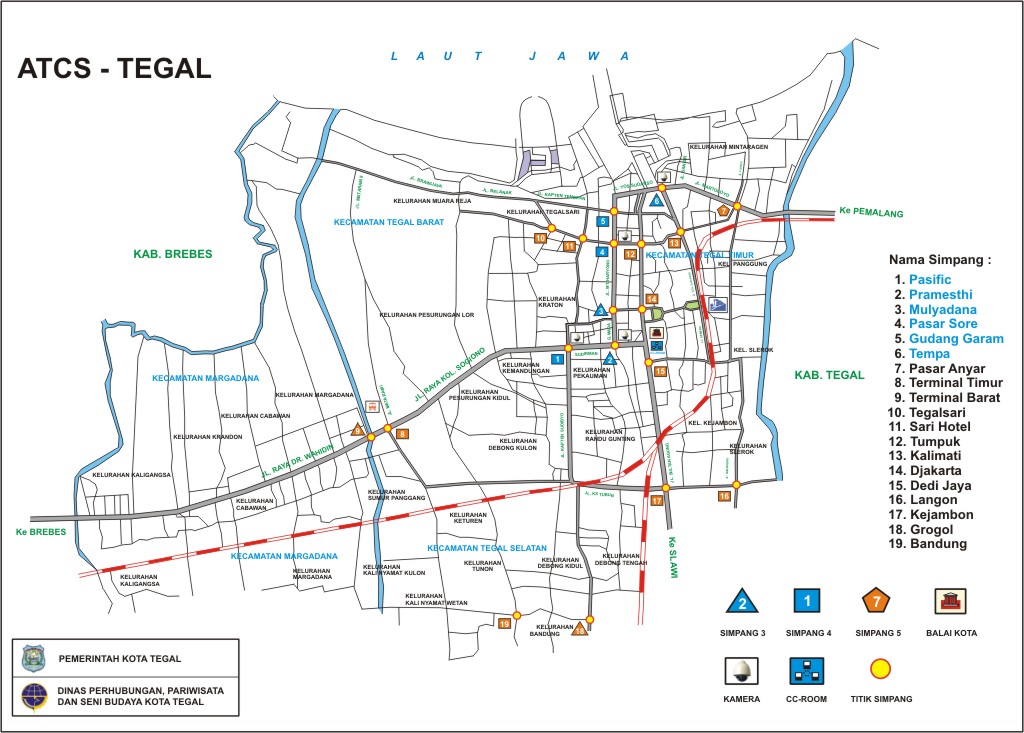 Peta ATCS Kota Tegal | Tegal Terkini