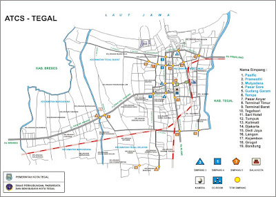 Peta ATCS Kota Tegal | Tegal Terkini
