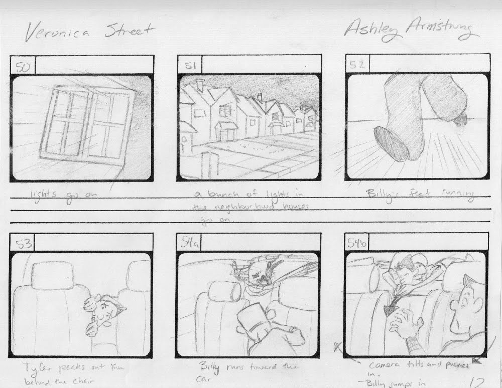 Ashley's Art: Veronica Street Storyboards