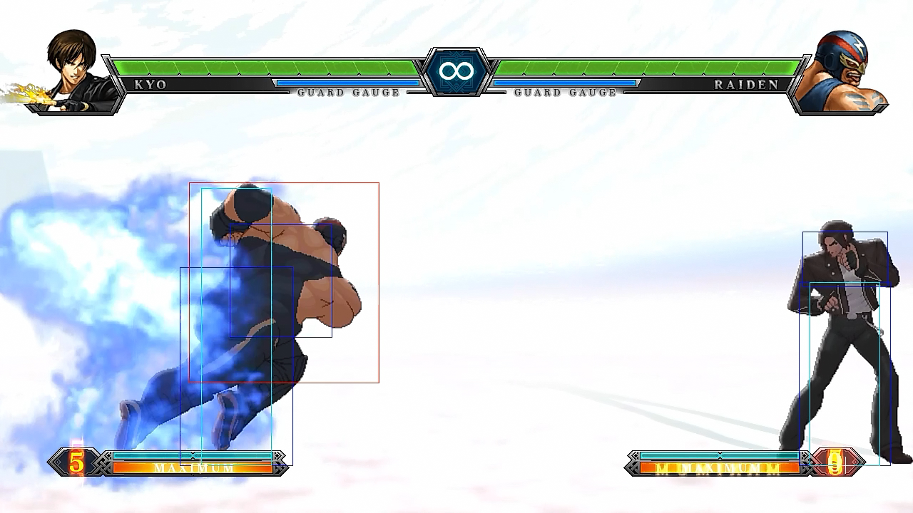 KOF XIII HITBOX: Raiden