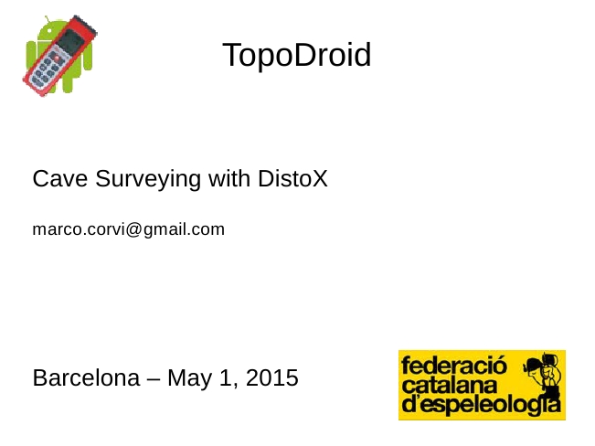 espeleobloc: Cave surveying with TopoDroid