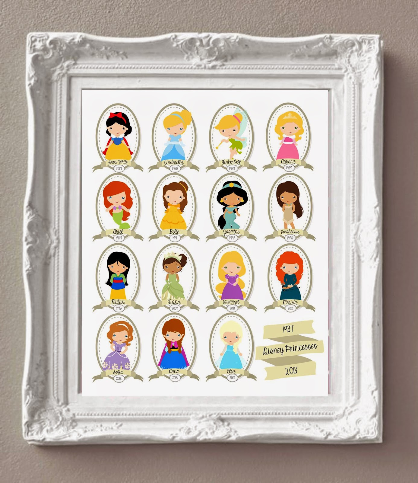 Sweet Leigh Mama - Atlanta Mommy Blog: Disney Princess Artwork for Your ...