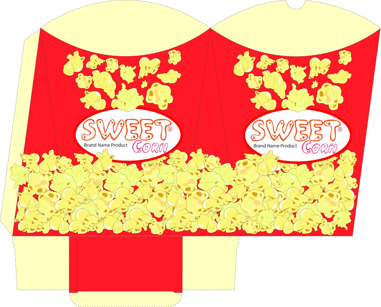 Portfolio: popcorn packet