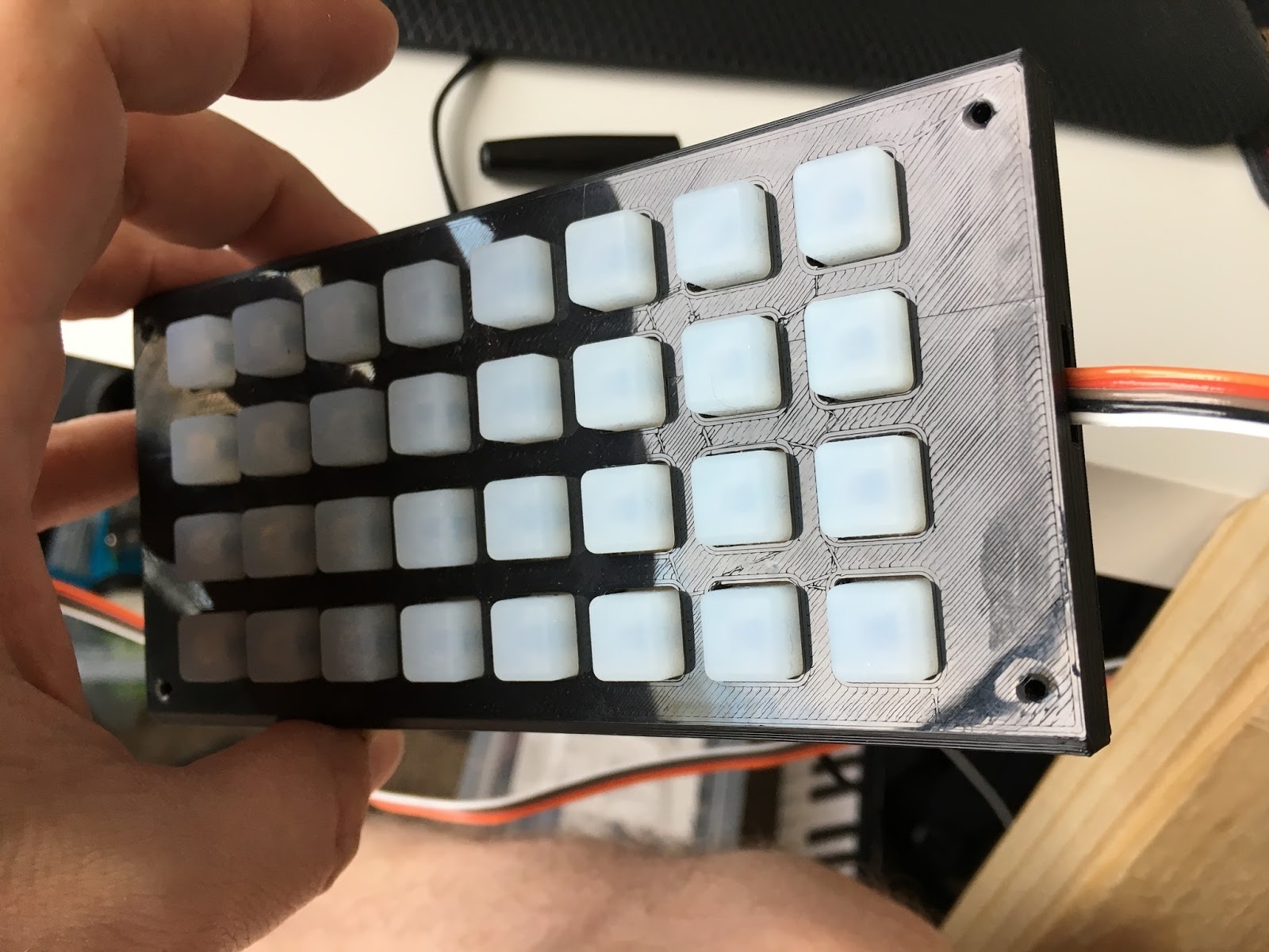 Code Tinker Hack: Using OpenScad to design Adafruit Trellis casing