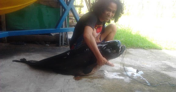 Fishing adventurers in Brunei waters: Indung Tapah