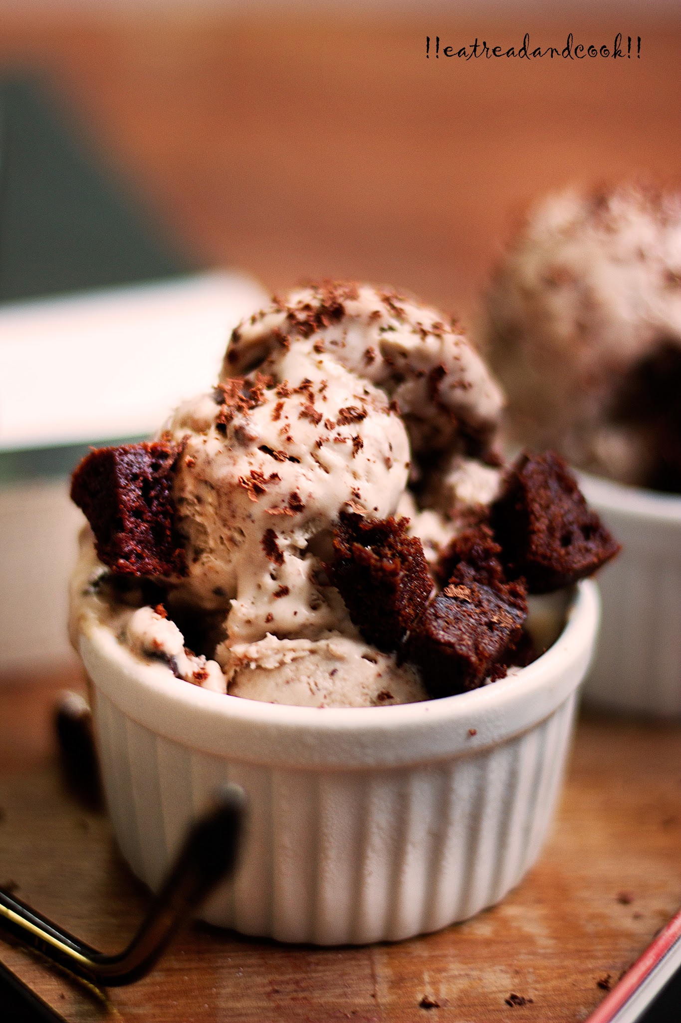 Vanilla Ice Cream with Chocolate Chunks and Fudgy Brownie Bits
