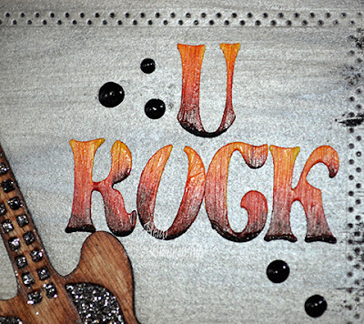 Embellished Dreams: U Rock Card -Tonic Studios Dies and ARC Crafts Wood ...