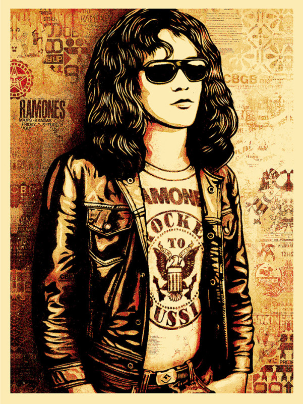 INSIDE THE ROCK POSTER FRAME BLOG: Tommy Ramone Shepard Fairey Poster ...