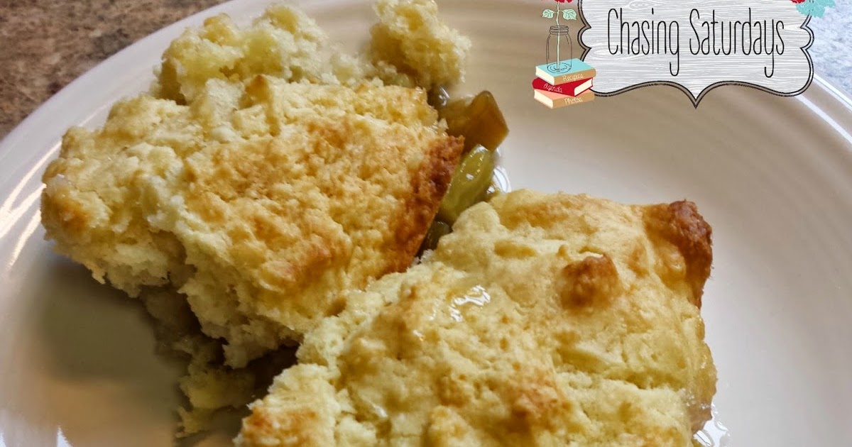 Easy Rhubarb Cobbler | Chasing Saturdays