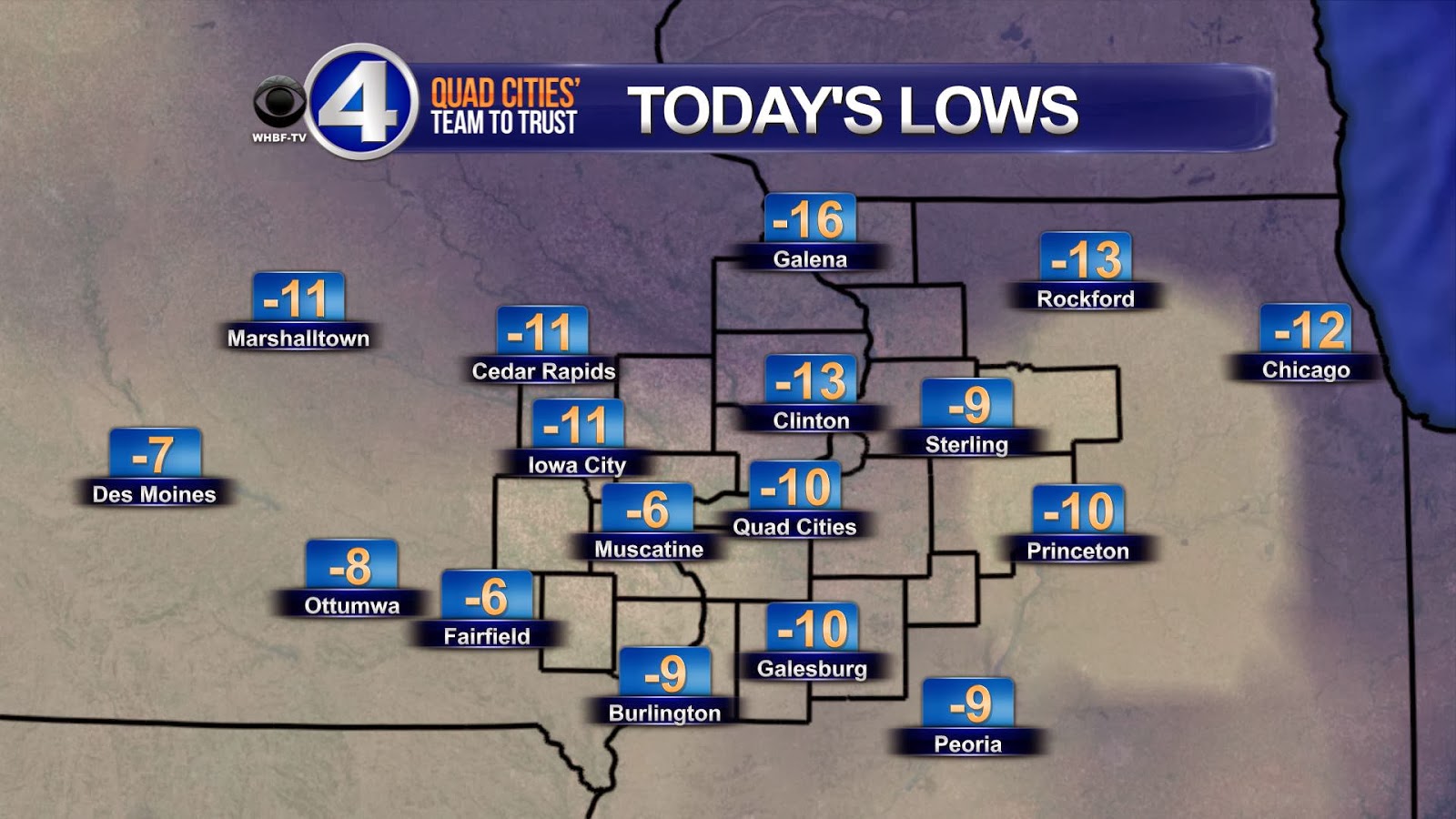 On and Off the Radar With CBS4 Weather: Zero or Below Zero Low Temperatures