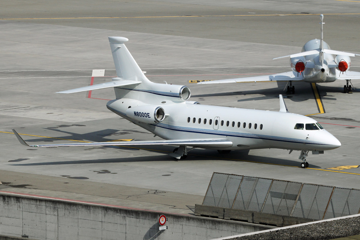 Planes and Trains - Planes 2012: N8000E / Dassault Falcon 7X / Emerson ...