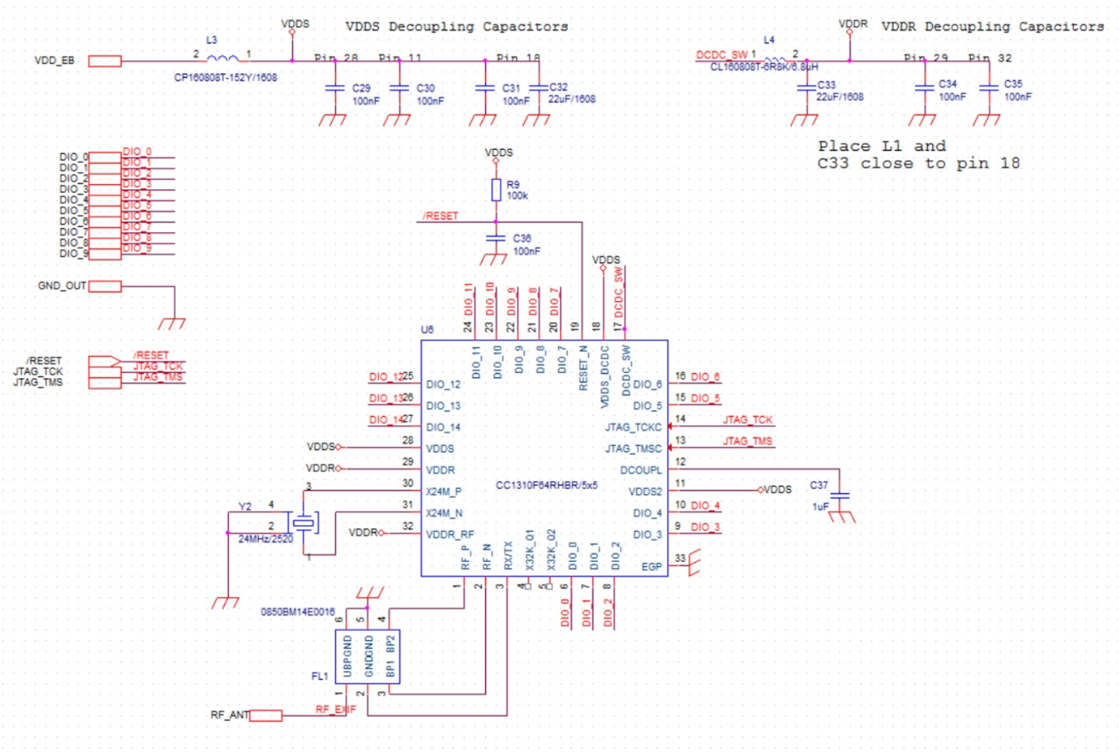 TRY의 MCU 세상: [CC1310/sub-1GHz] 보드에 직접 만들어서 테스트 해 봤습니다.