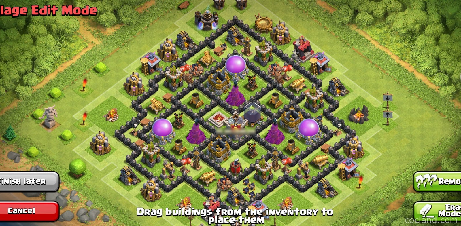 Kumpulan Base COC TH 8 Terbaru Air Sweeper - Gils Blog