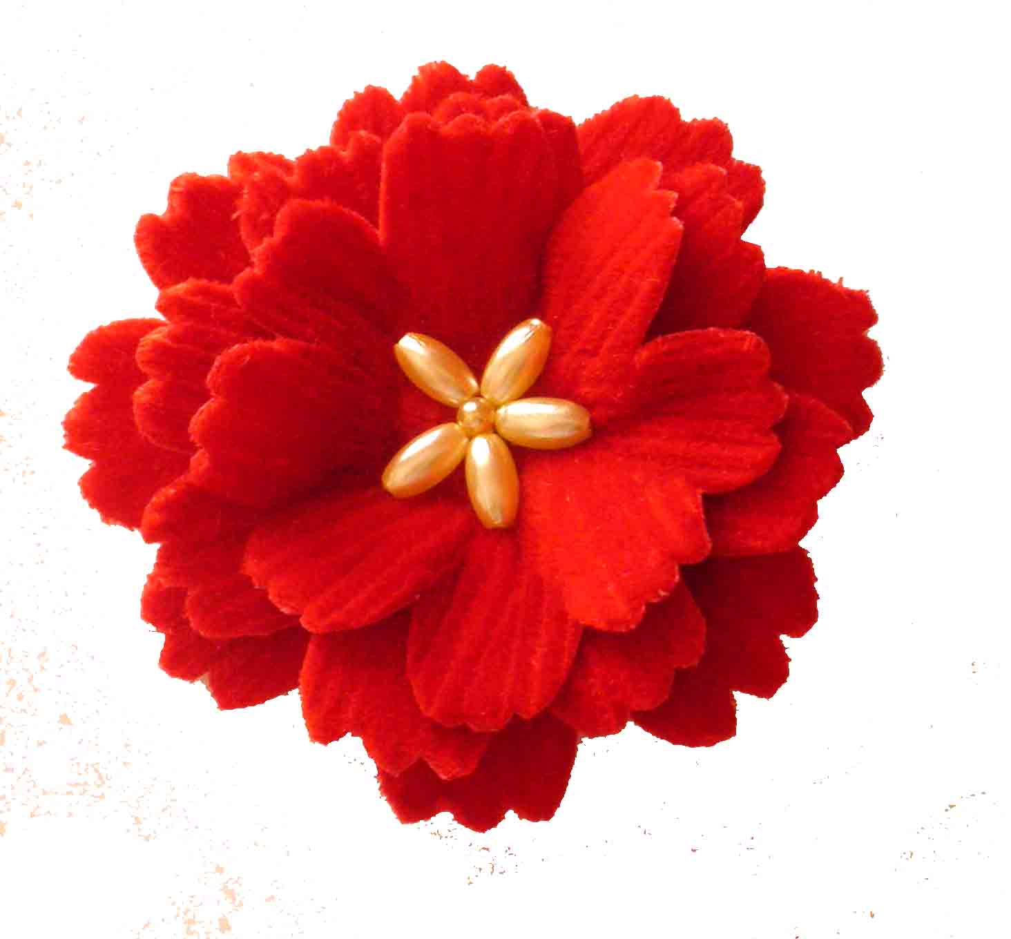 Jahit Jahitan: Kerongsang bunga dari fabrik Baldu - Patern ke 4