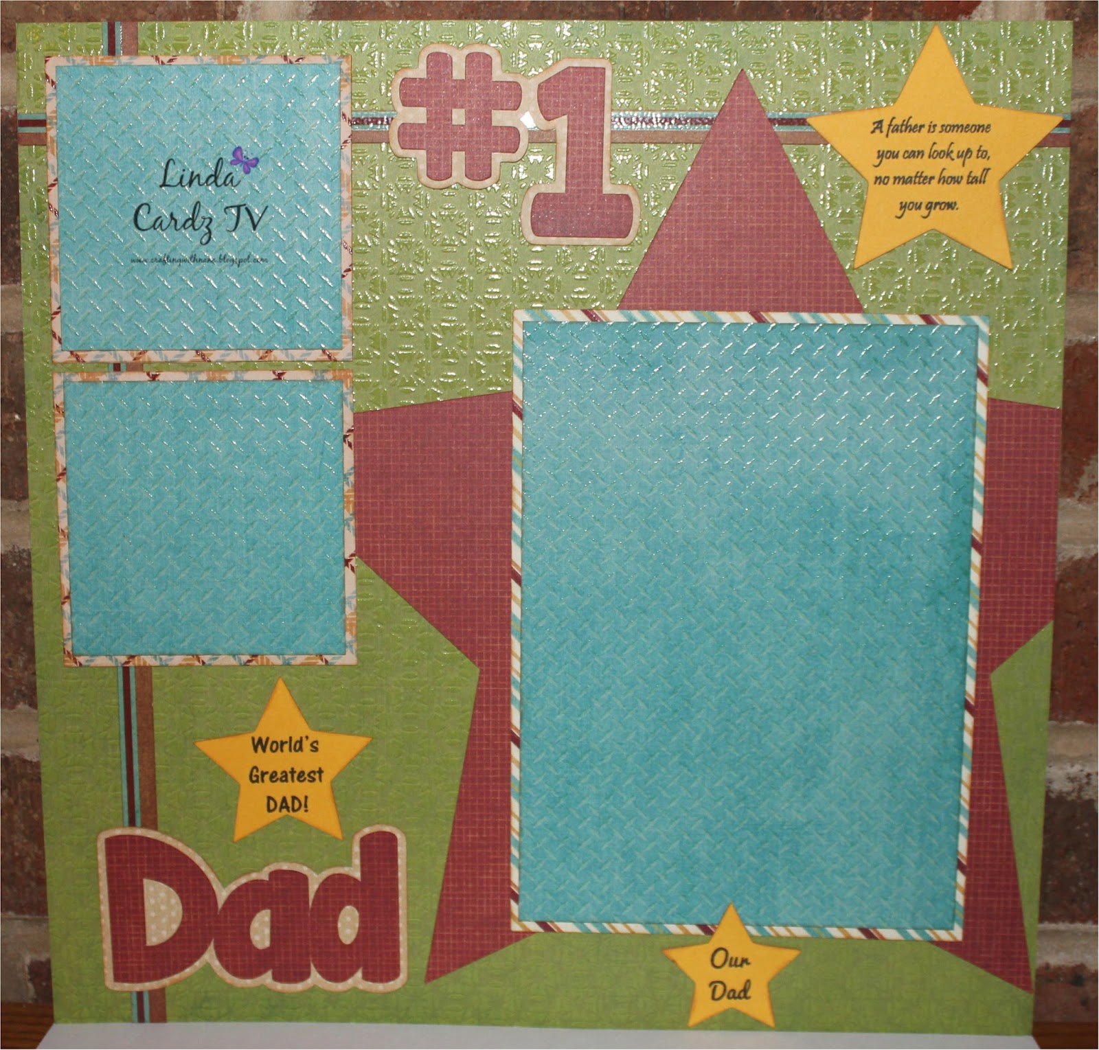 Crafting With Nana: Cardz TV Card Designers Blog Hop "Glad You're My Dad"