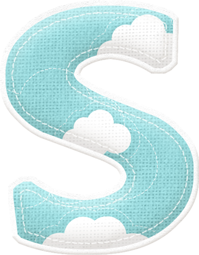 Alfabeto Celeste con Nubes. - Oh my Alfabetos!