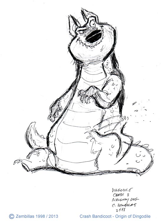 Charles Zembillas: Crash Bandicoot - Origin of Dingodile - Part 1