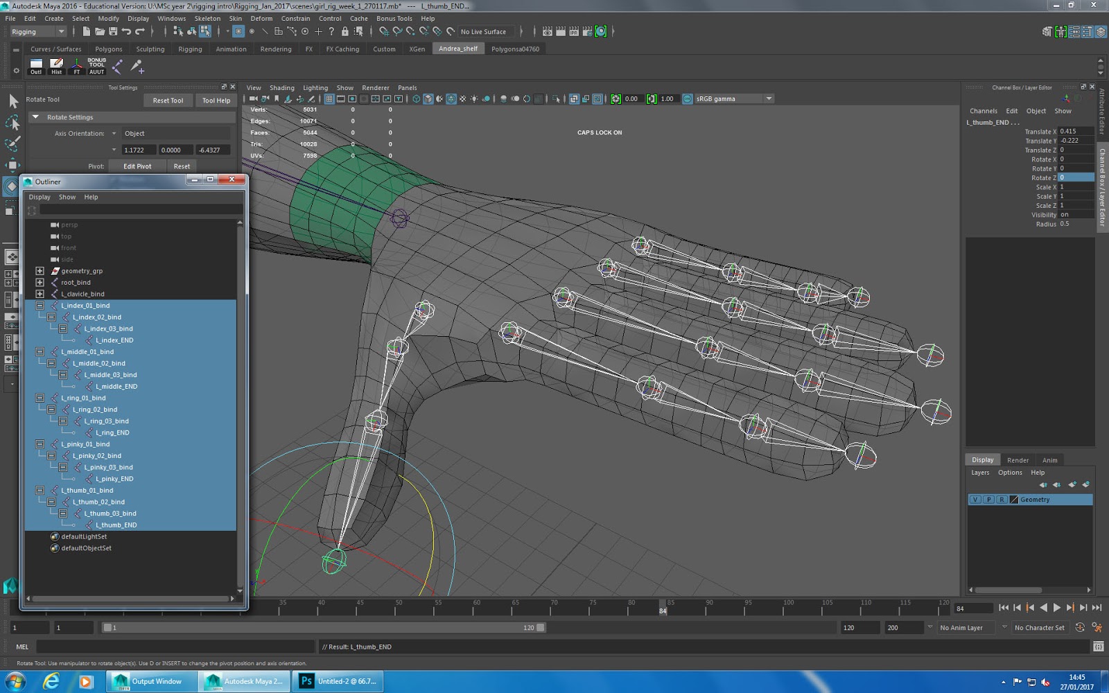 Maya Rigging