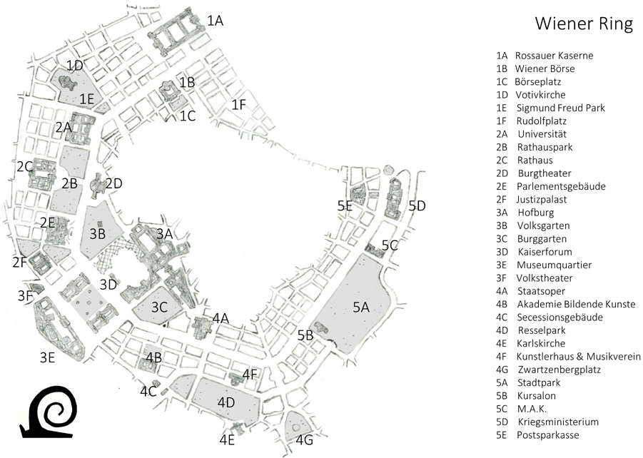 Snail in the City: Iconic urban shapes: Wiener Ringstraße