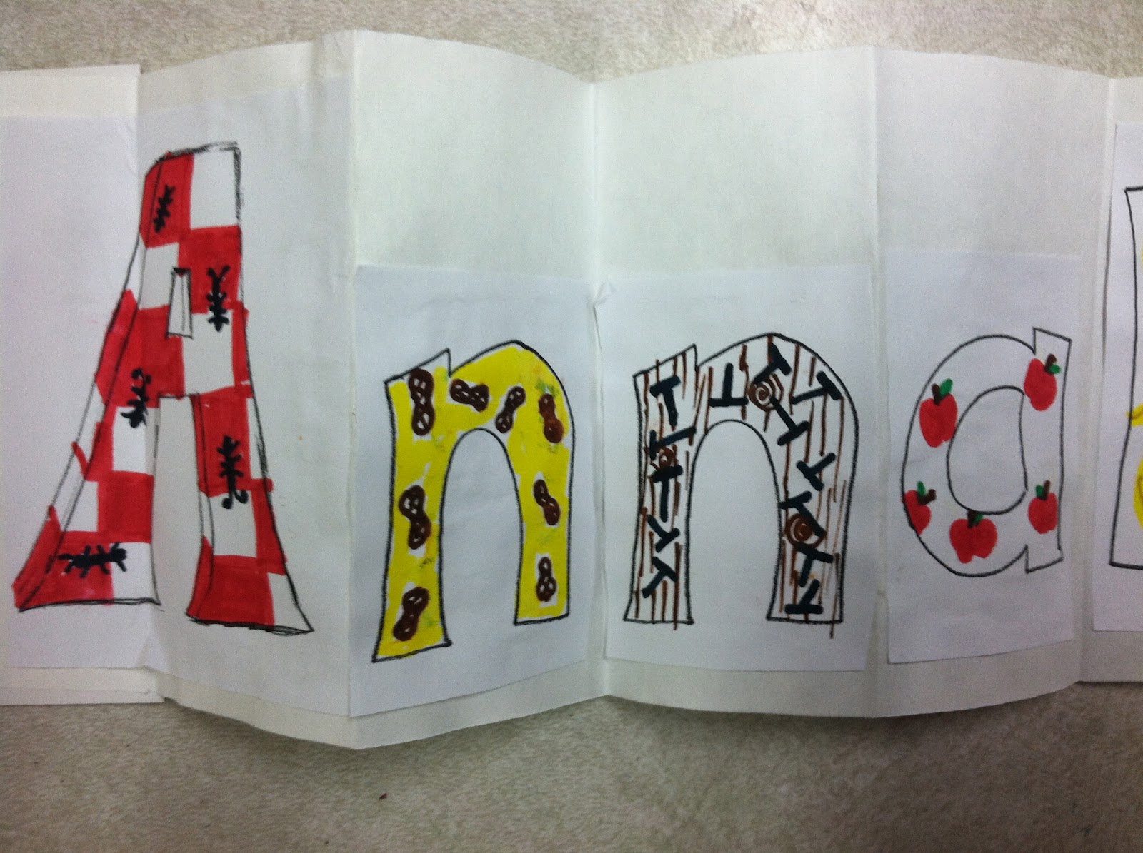 Art at East, Union and more...: First Grade Name Art
