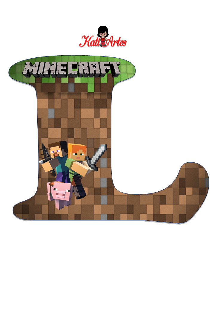 Abecedario de Minecraft. Minecraft Alphabet. - Oh my Alfabetos!