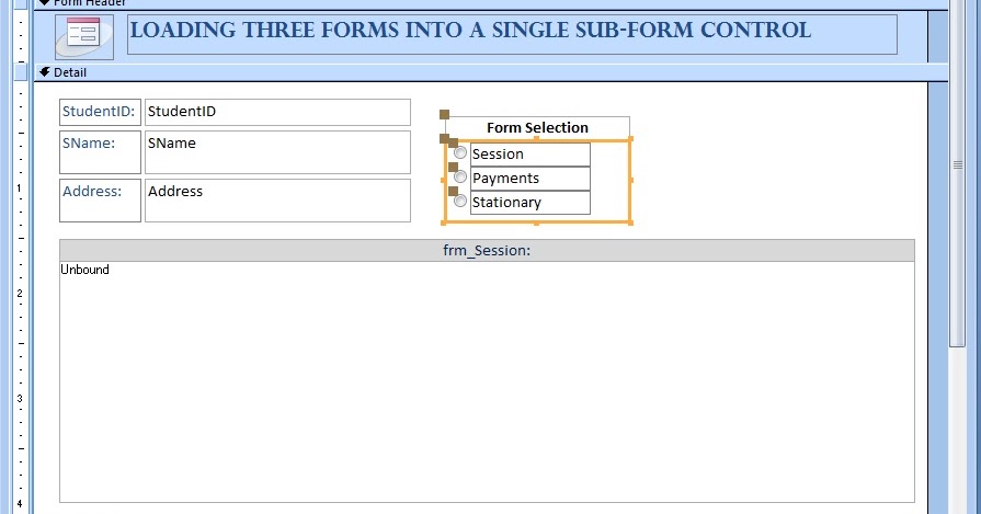 Overlaying Sub-Forms in Real-Time ~ LEARN MS-ACCESS TIPS AND TRICKS Overlaying Sub-Forms in Real-Time ~ LEARN MS-ACCESS TIPS AND TRICKS
