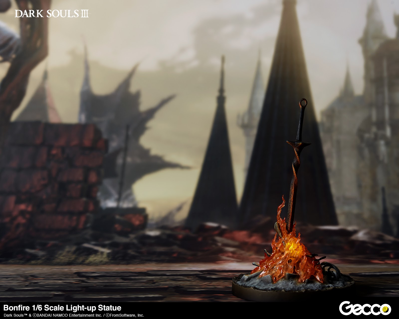 Dark Souls 3 - Bonfire 1/6 Light-up Statue (Gecco)
