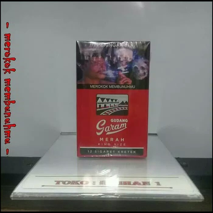 PRODUK PRODUK ROKOK: ROKOK - GUDANG GARAM MERAH ISI 12 BATANG