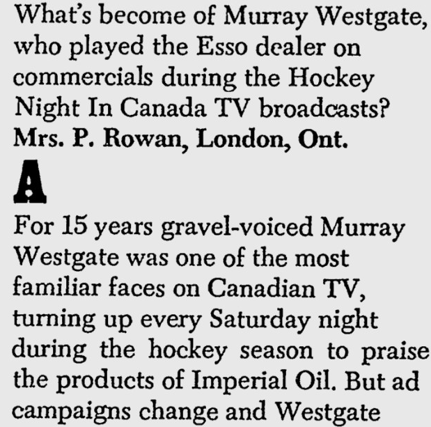 Classic Television Showbiz: An Interview with Murray Westgate