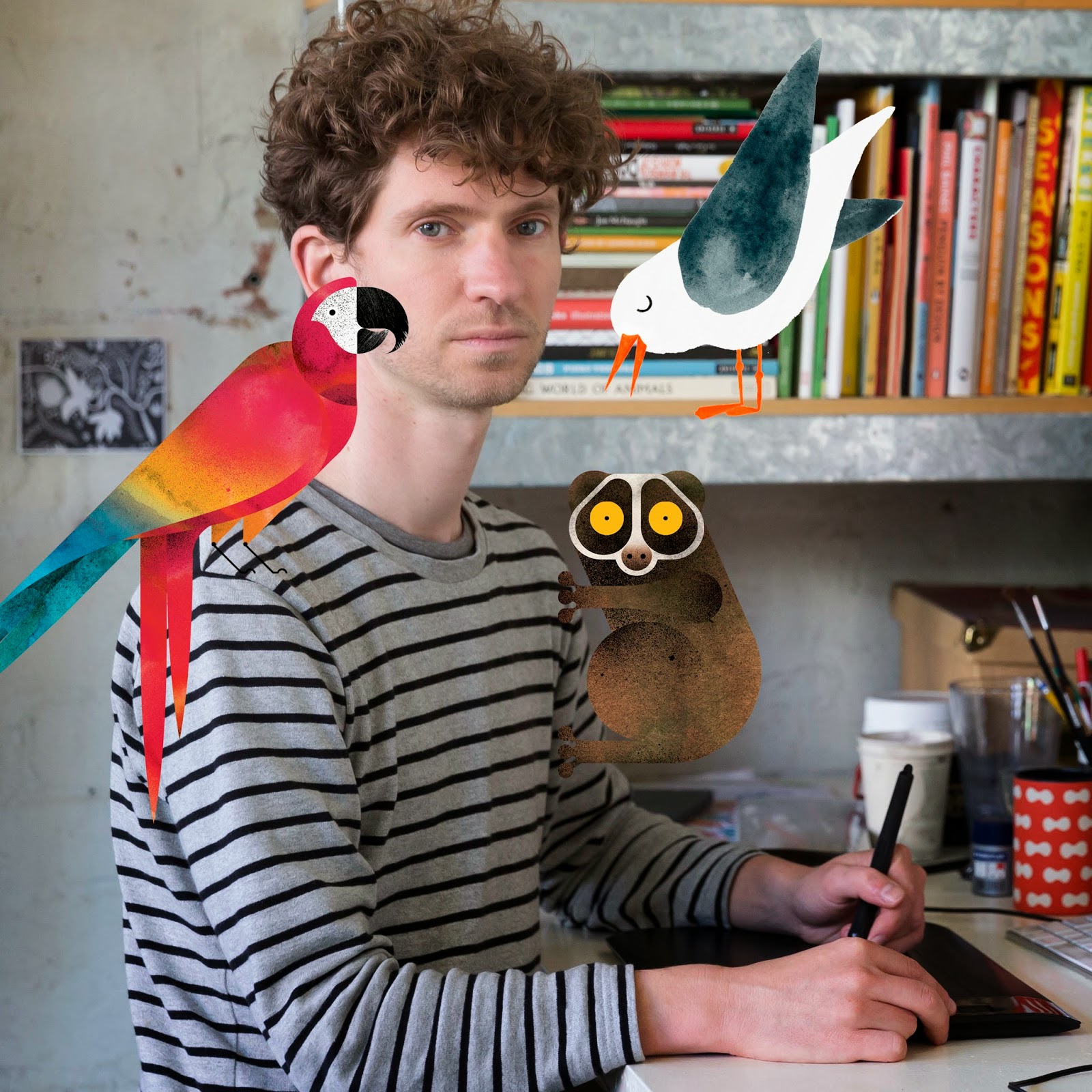 Kids' Book Review: 12 Curly Questions with author/illustrator Marc Martin