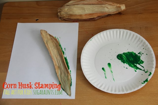 Corn Husk Stamping Fall Art - The OT Toolbox