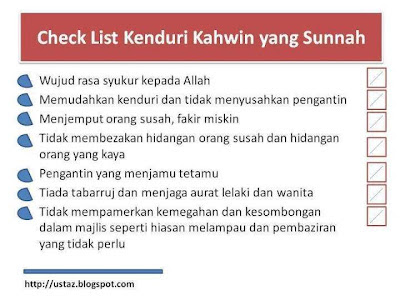 i am an astronaut: 190712: Checklist kenduri kahwin