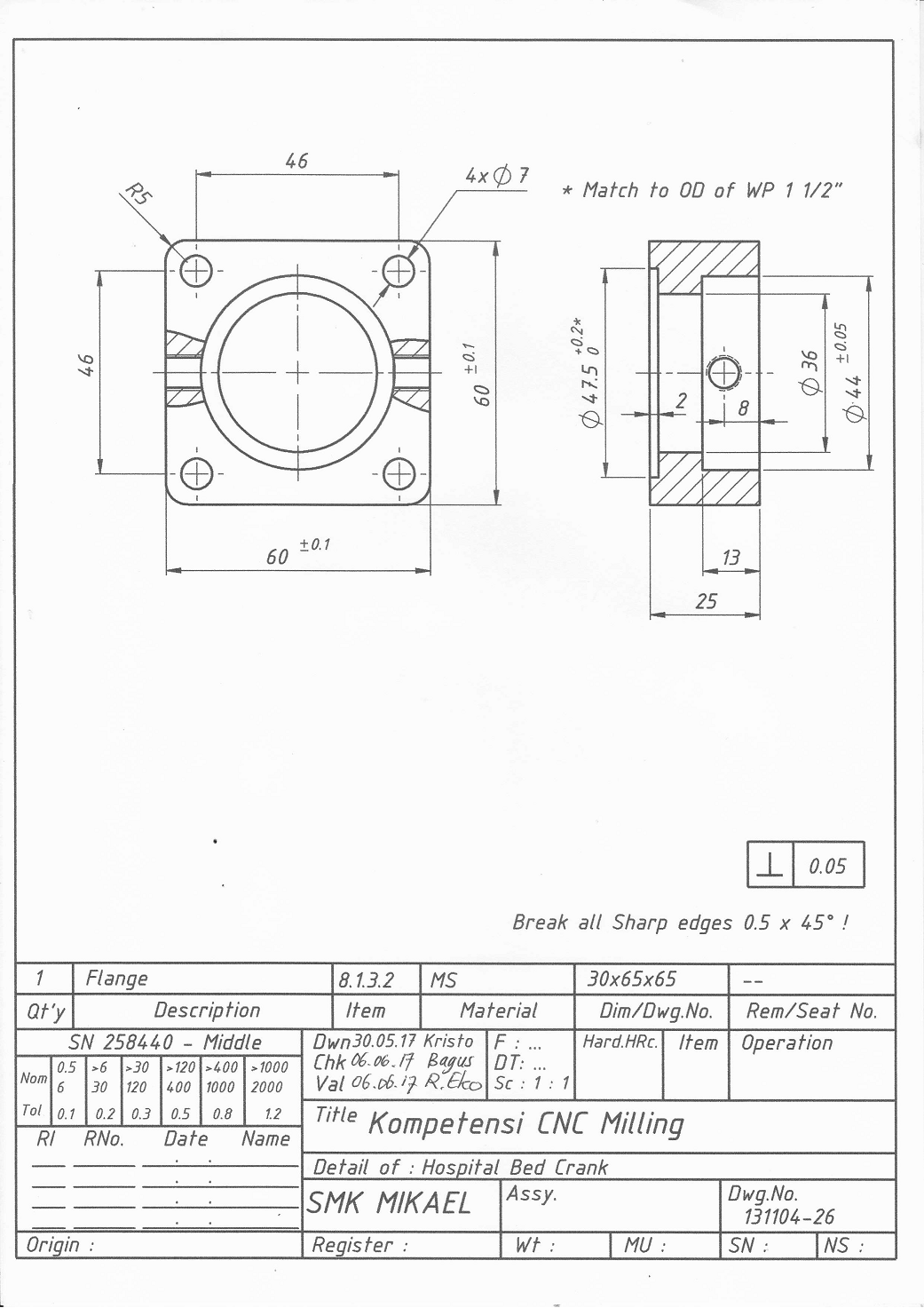 Machining: Materi Uji Kommpetensi Milling CNC 2017-2018
