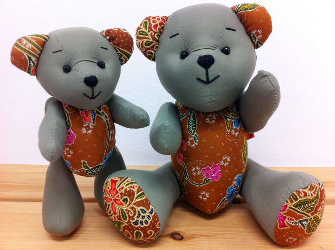 TeddyThotz: New BATIK TEXTILE TEDDY creation for Asian Civilisations ...