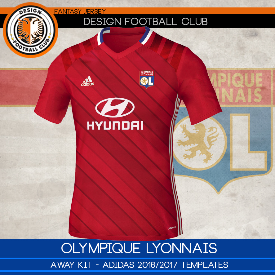 Design Football Club: Olympique Lyonnais - Adidas 2016/2017