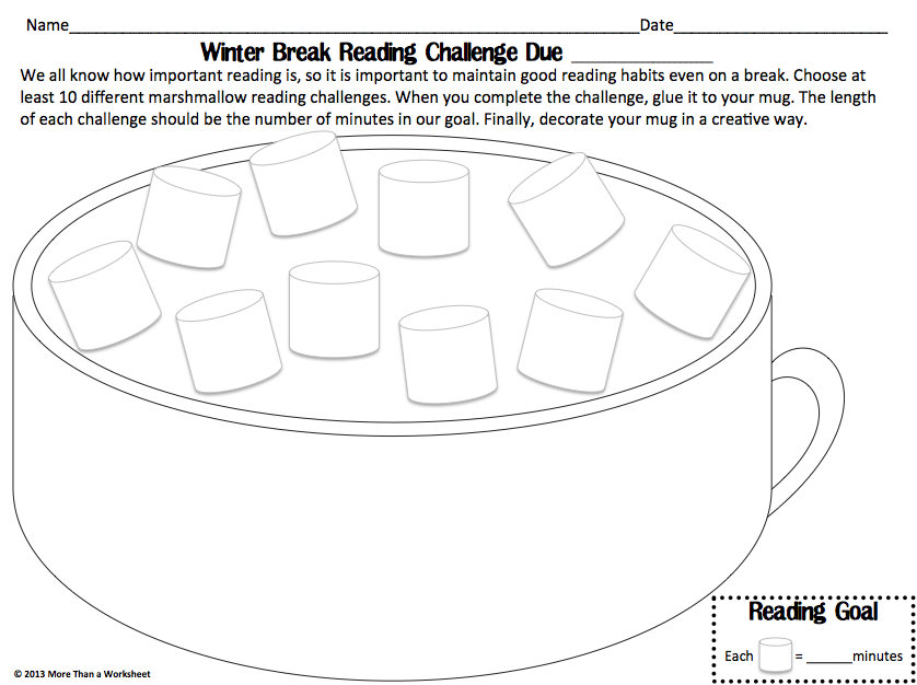 Miss Ratcliff's 2nd grade Scientists: Hot Chocolate Reading Challenge